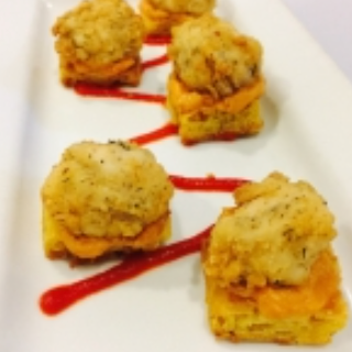 Chicken & Waffle Stack with Smoky Chipotle Aioli – The Cajun Turkey Company