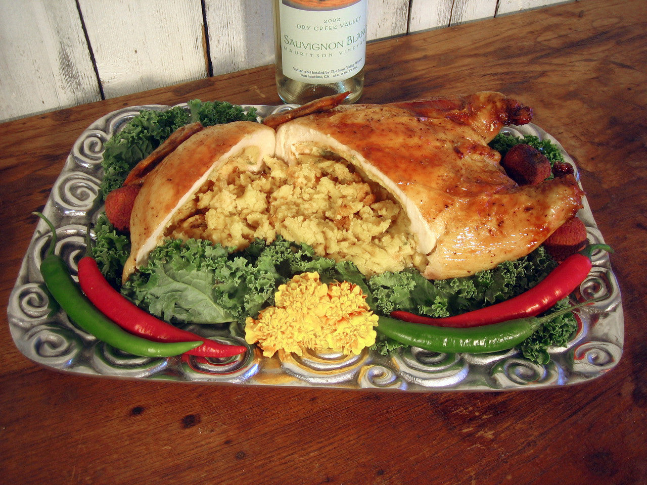 Boneless Chicken Stuffed with Cornbread Dressing – The Cajun Turkey Company
